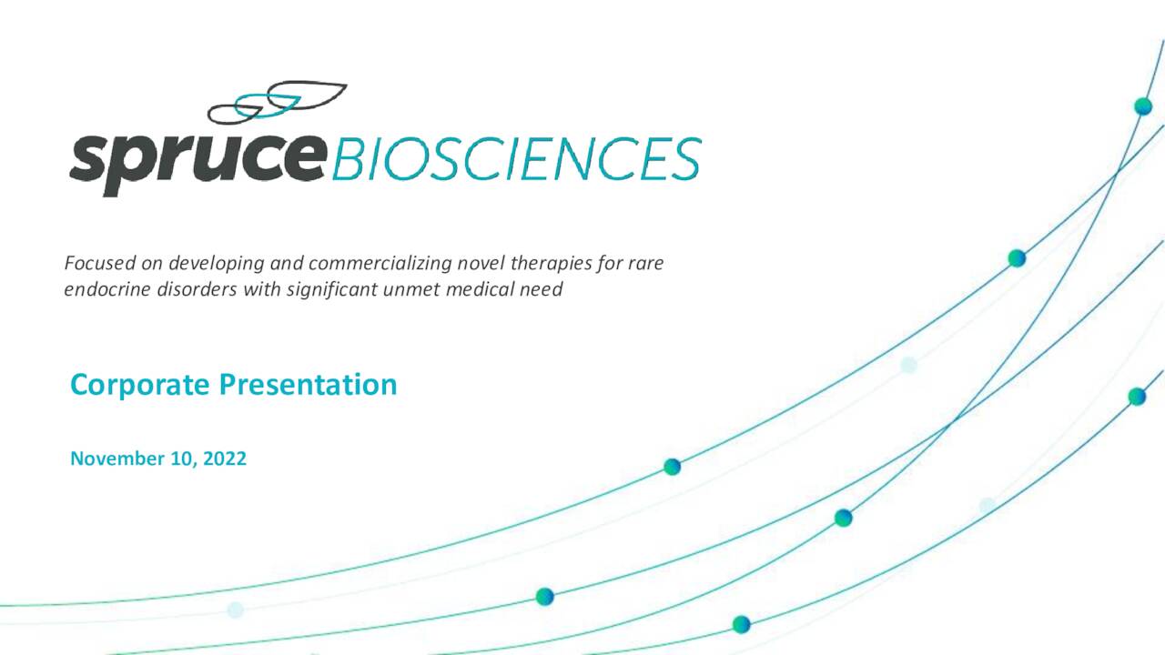 Spruce Biosciences (SPRB) Investor Presentation - Slideshow (OTCMKTS ...