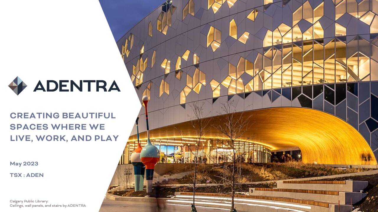 ADENTRA Inc. 2023 Q1 - Results - Earnings Call Presentation (OTCMKTS ...