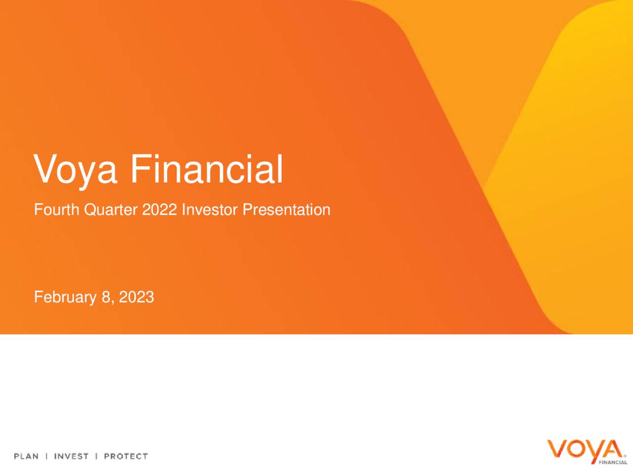 Voya Financial, Inc. 2022 Q4 - Results - Earnings Call Presentation ...