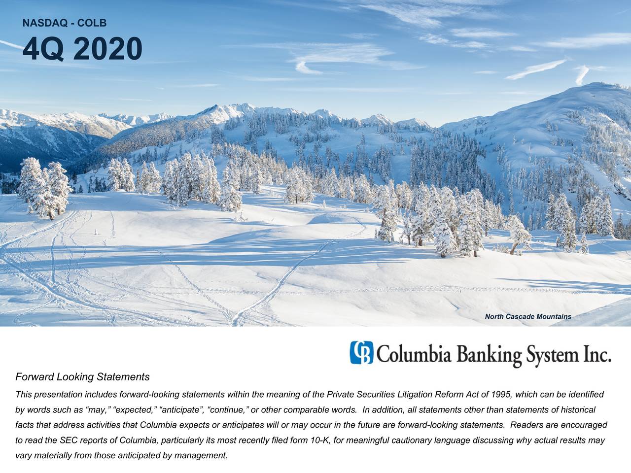 Columbia Banking System, Inc. 2020 Q4 - Results - Earnings Call ...