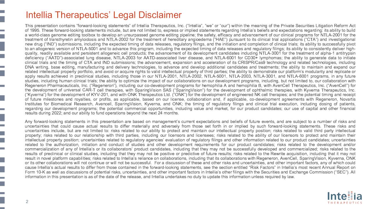 Intellia Therapeutics (NTLA) Investor Presentation - Slideshow (NASDAQ ...