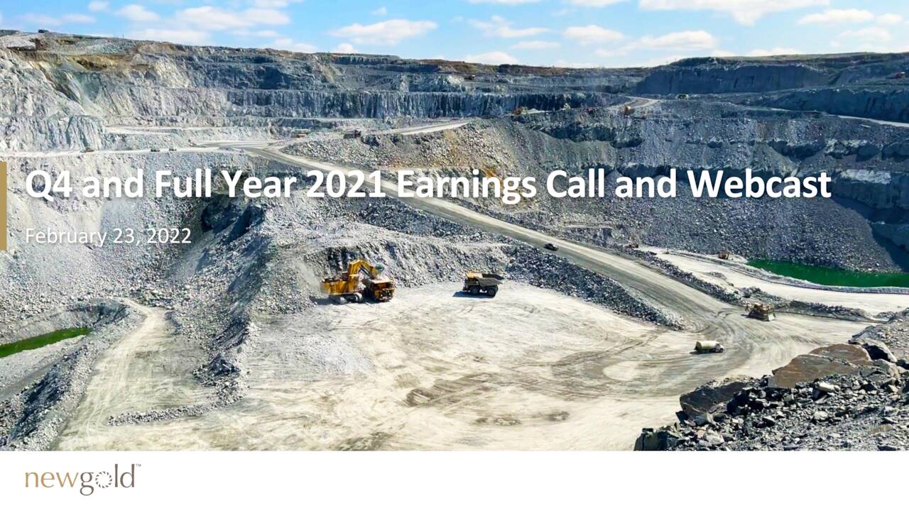 New Gold Inc. 2021 Q4 - Results - Earnings Call Presentation (NYSE:NGD ...
