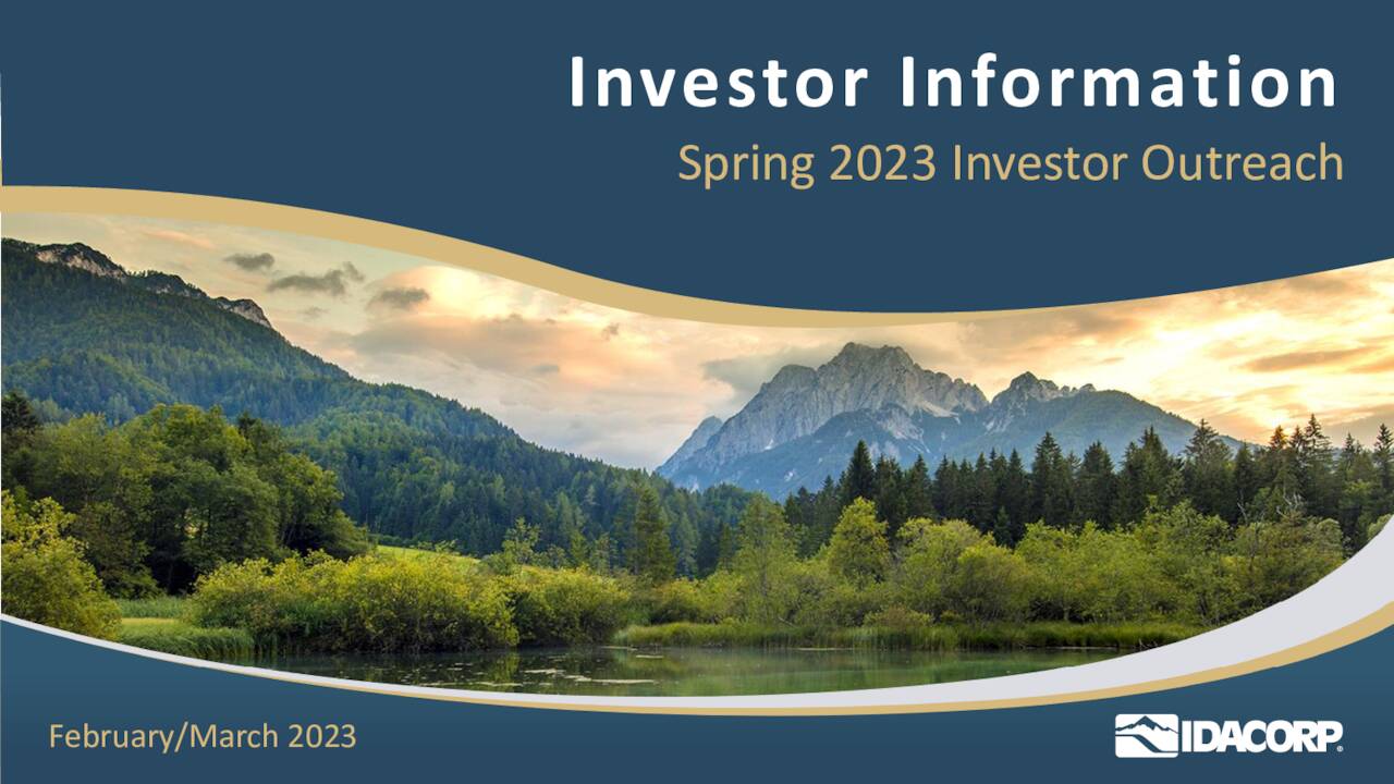 IDACORP (IDA) Presents at the Bank of America Power, Utilities, and ...