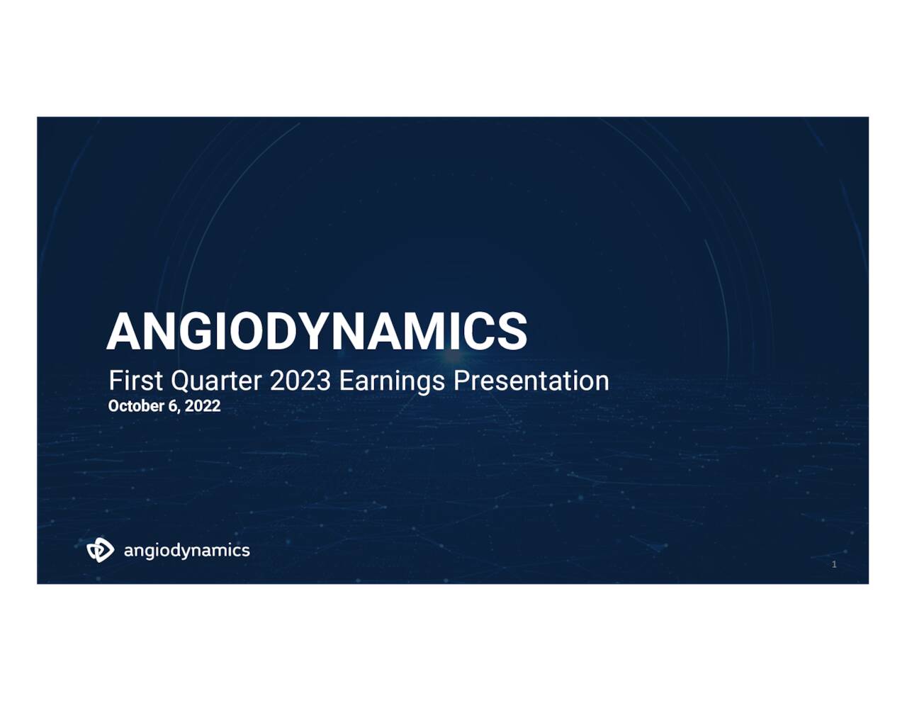 AngioDynamics, Inc. 2023 Q1 - Results - Earnings Call Presentation ...