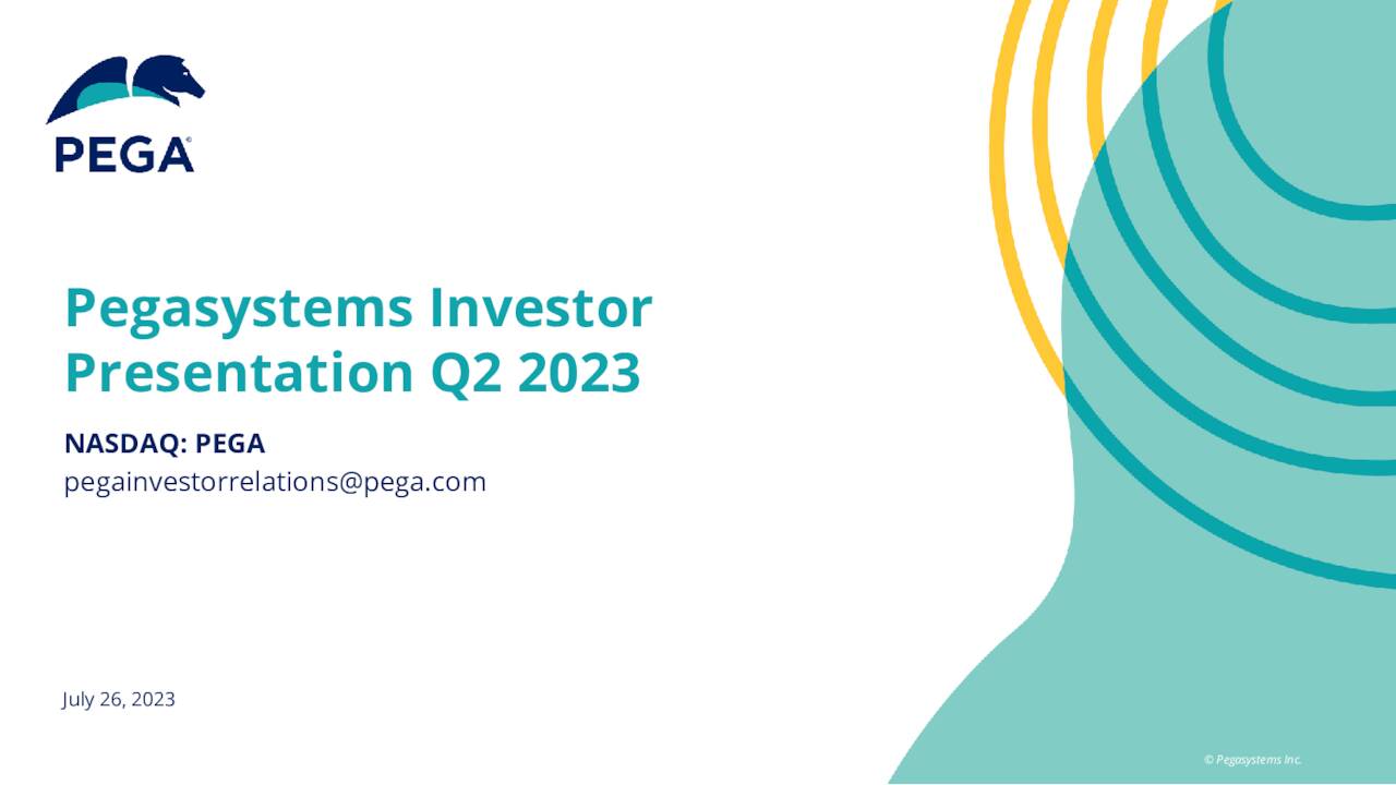 Pegasystems Inc. 2023 Q2 - Results - Earnings Call Presentation (NASDAQ ...
