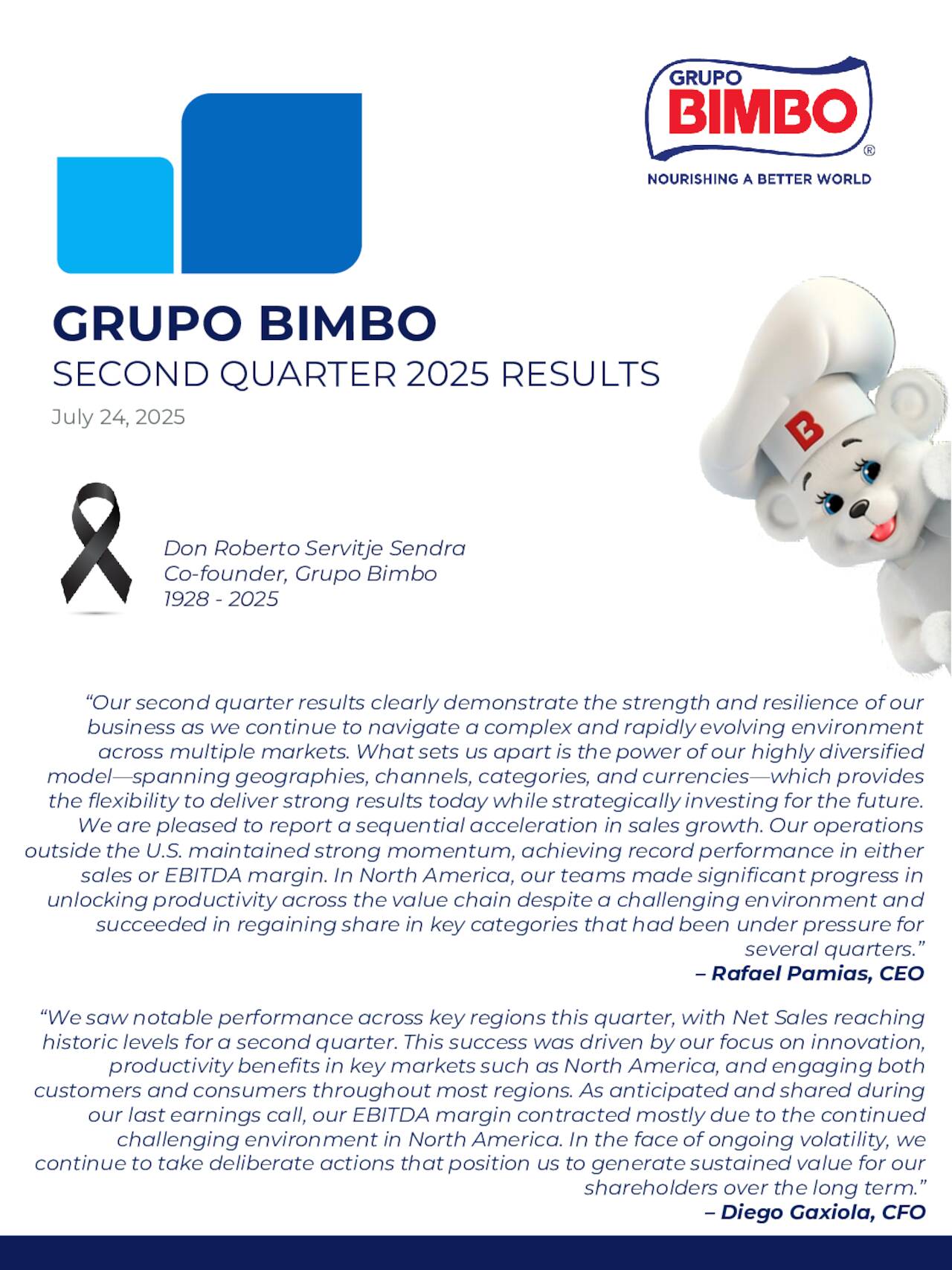 Grupo Bimbo, S.A.B. de C.V. 2025 Q2 - Results - Earnings Call ...