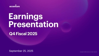 Accenture plc 2025 Q4 - Results - Earnings Call Presentation (NYSE:ACN) 2025-09-25 | Seeking Alpha