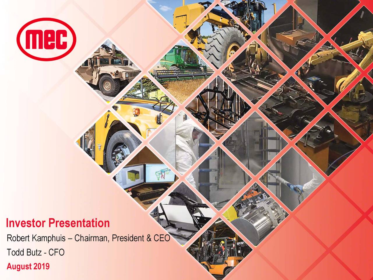 Mayville Engineering (MEC) Presents At Jefferies Industrials Conference ...