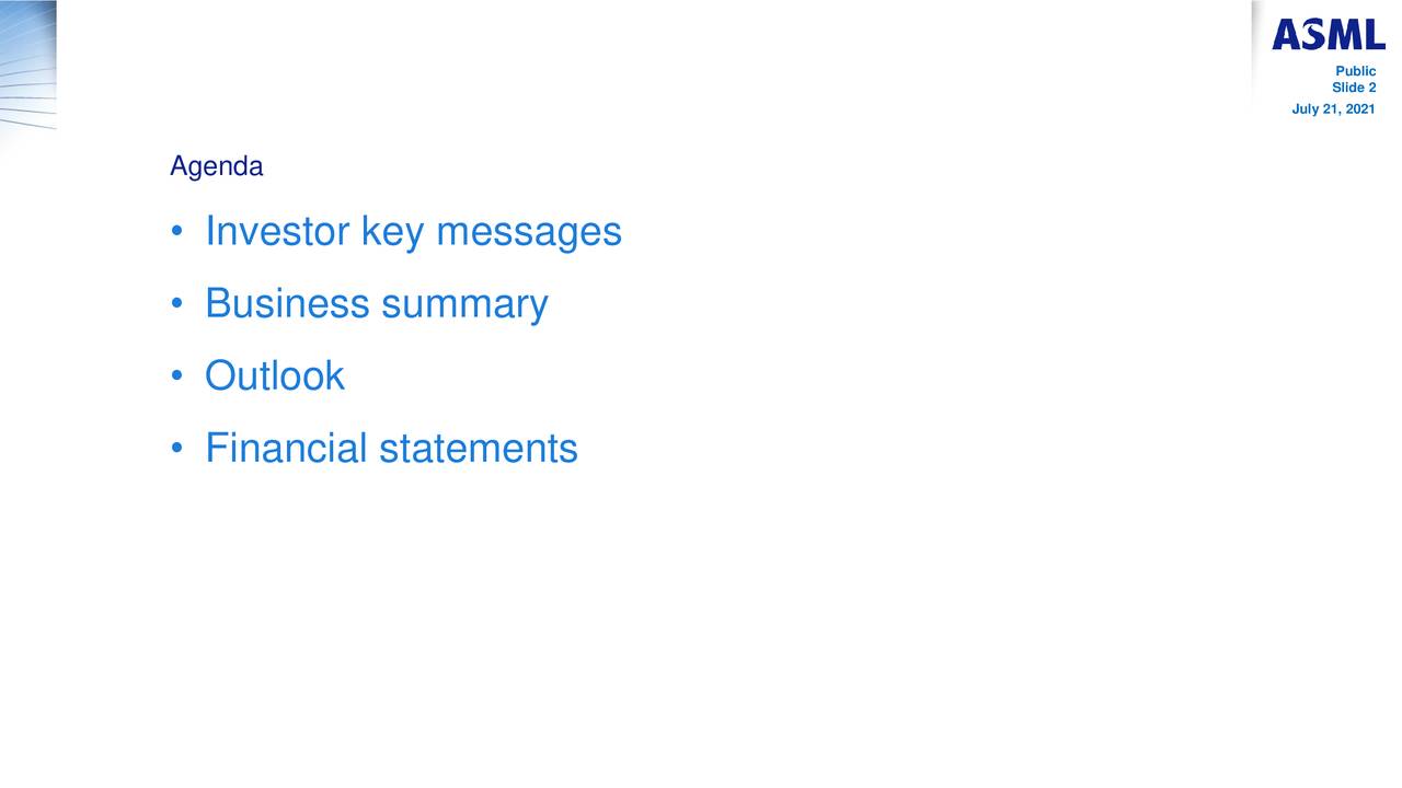 ASML Holding N.V. 2021 Q2 - Results - Earnings Call Presentation ...