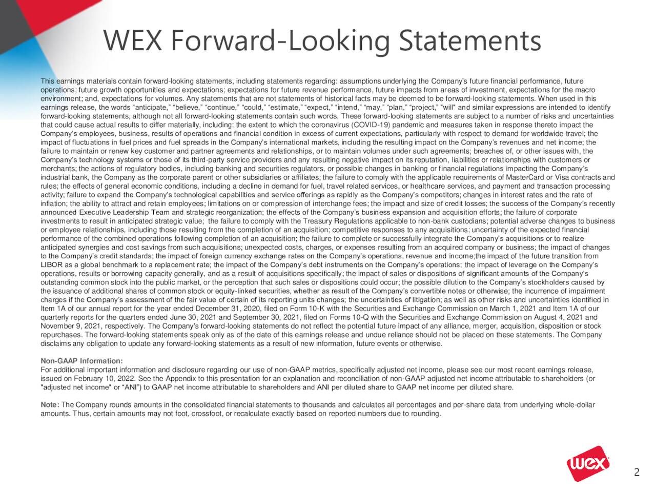 WEX Inc. 2022 Q4 - Results - Earnings Call Presentation (NYSE:WEX) | Seeking Alpha