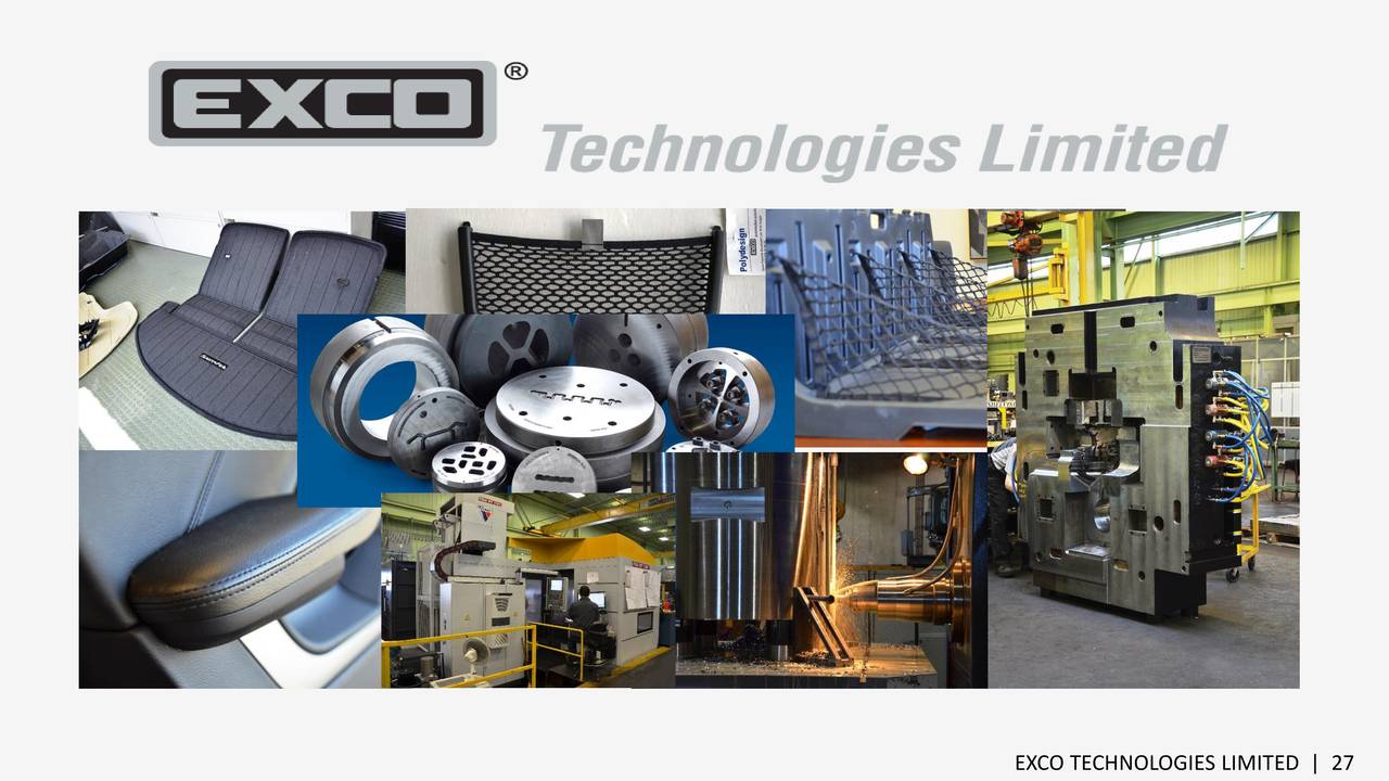 Exco Technologies Ltd. 2018 Q2 - Results - Earnings Call Slides ...