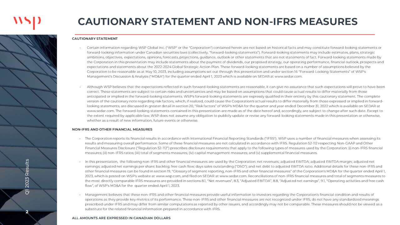 WSP Global Inc. 2023 Q1 - Results - Earnings Call Presentation (OTCMKTS ...