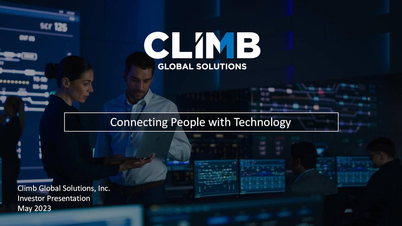 Climb Global Solutions (CLMB) Investor Presentation - Slideshow (NASDAQ ...