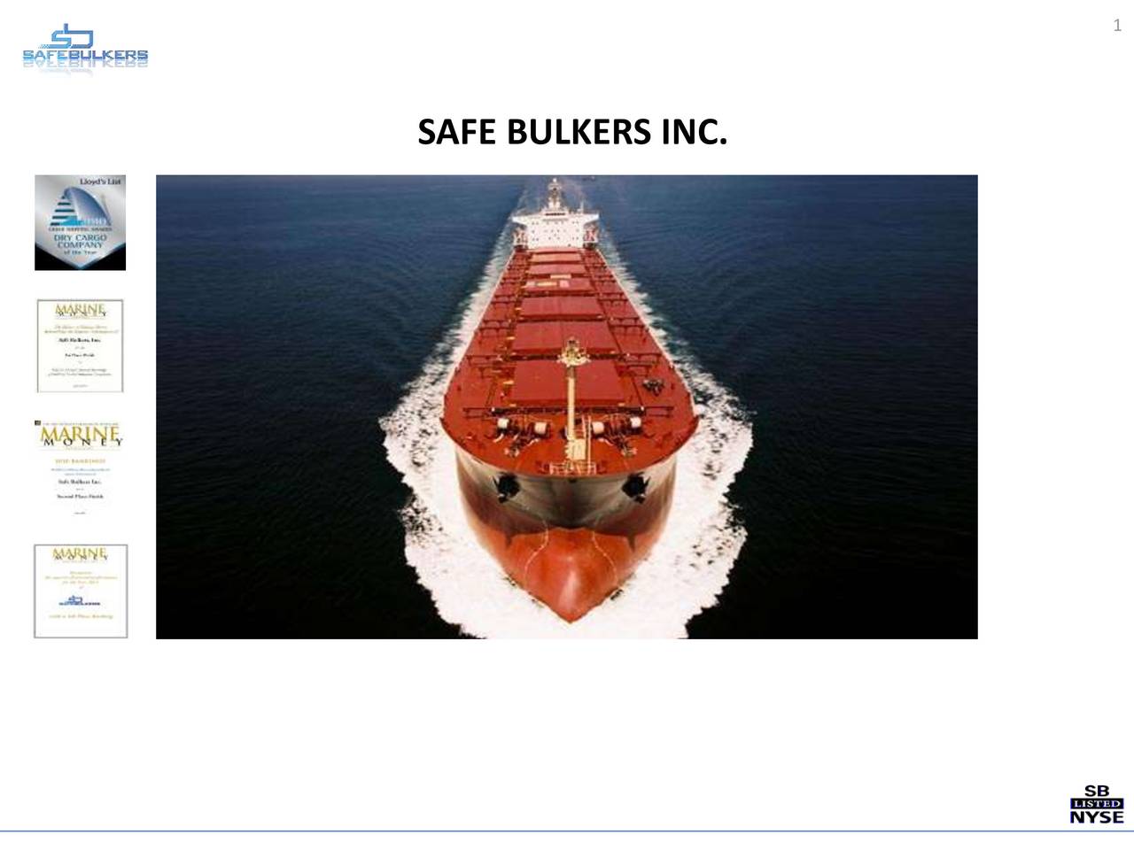 Safe Bulkers Inc. 2016 Q4 - Results - Earnings Call Slides (NYSE:SB) | Seeking Alpha