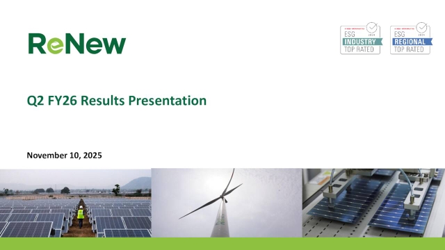 ReNew Energy Global Plc 2026 Q2 - Results - Earnings Call Presentation ...