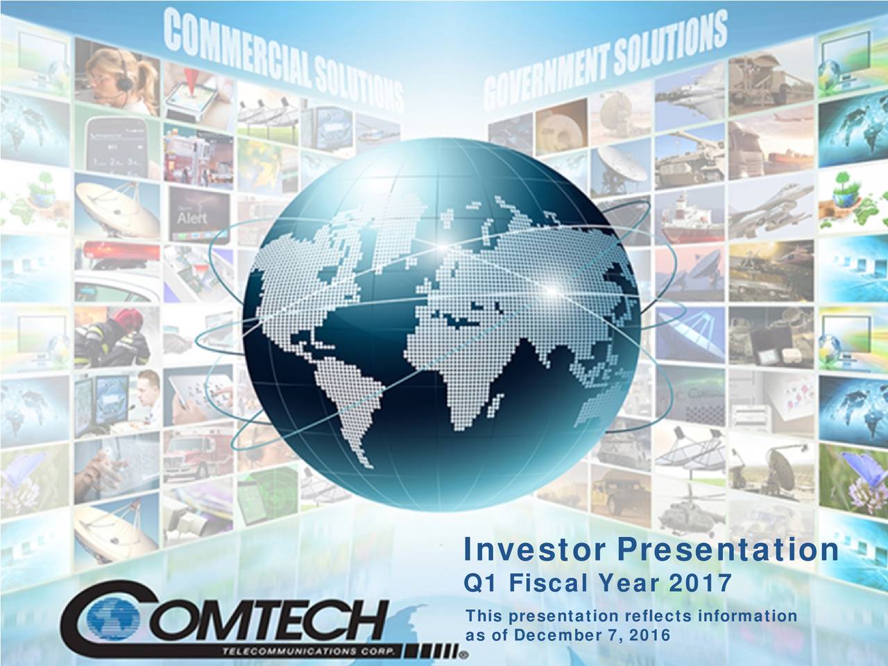 Comtech Telecommunications Corp. 2017 Q1 - Results - Earnings Call ...