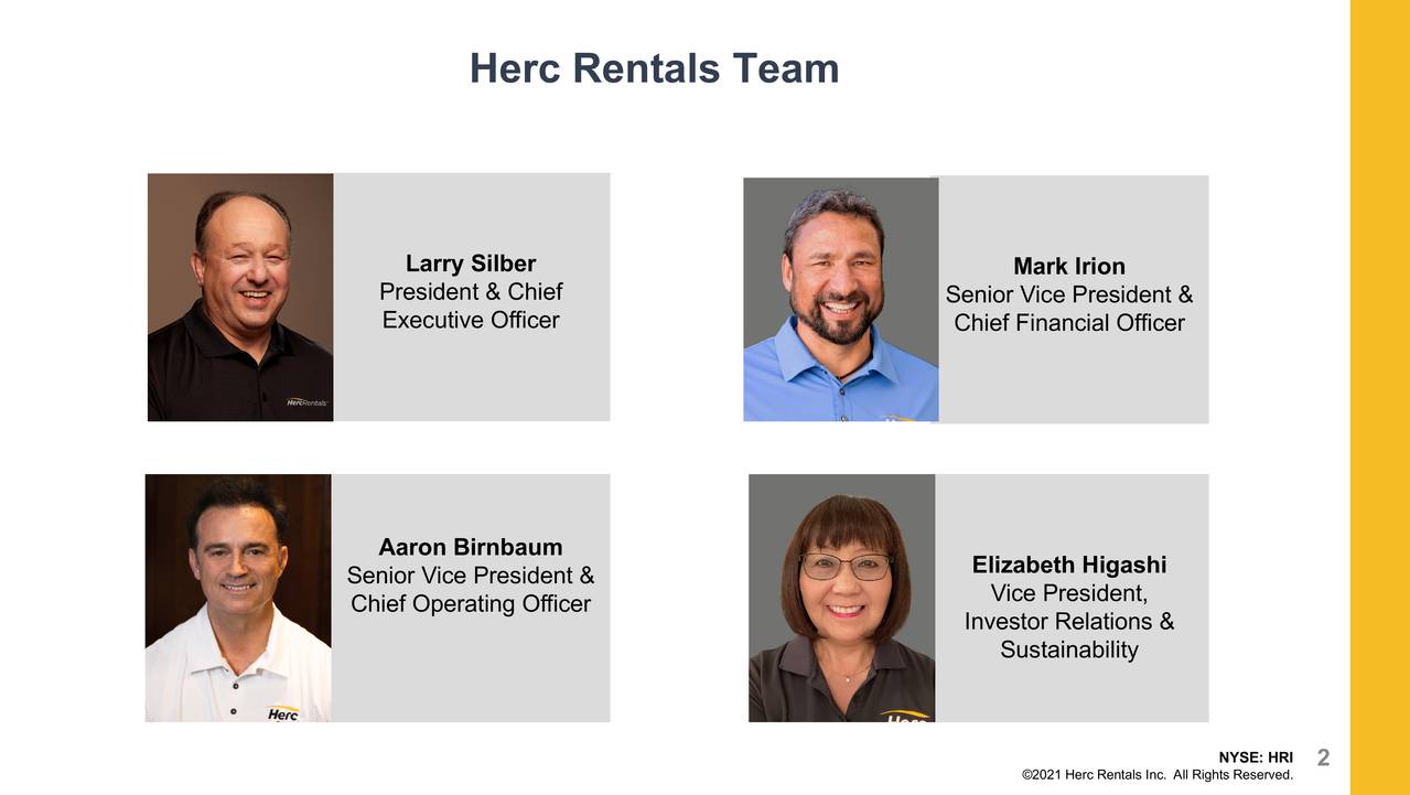Herc Holdings Inc. 2021 Q2 - Results - Earnings Call Presentation (NYSE ...