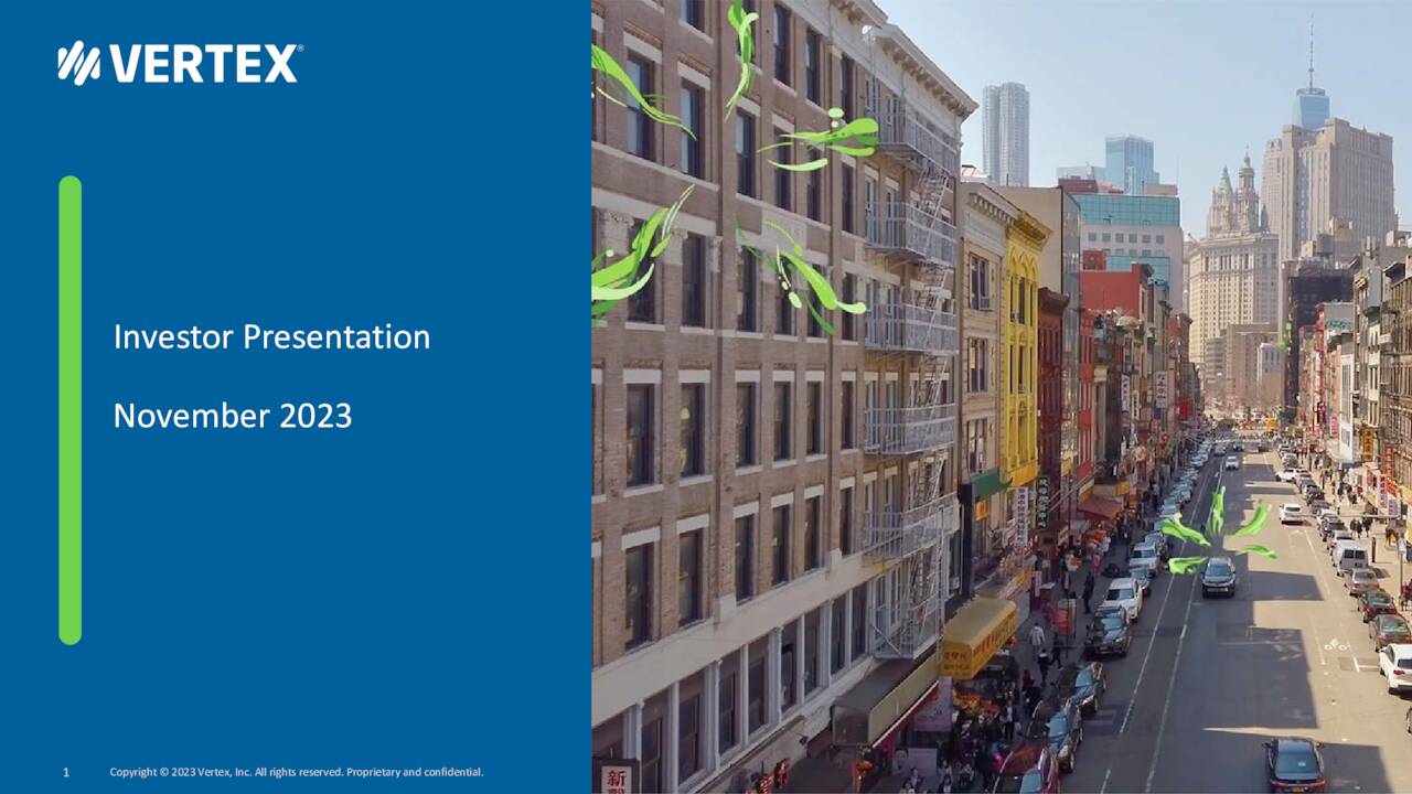 Vertex, Inc. 2023 Q3 - Results - Earnings Call Presentation (NASDAQ ...