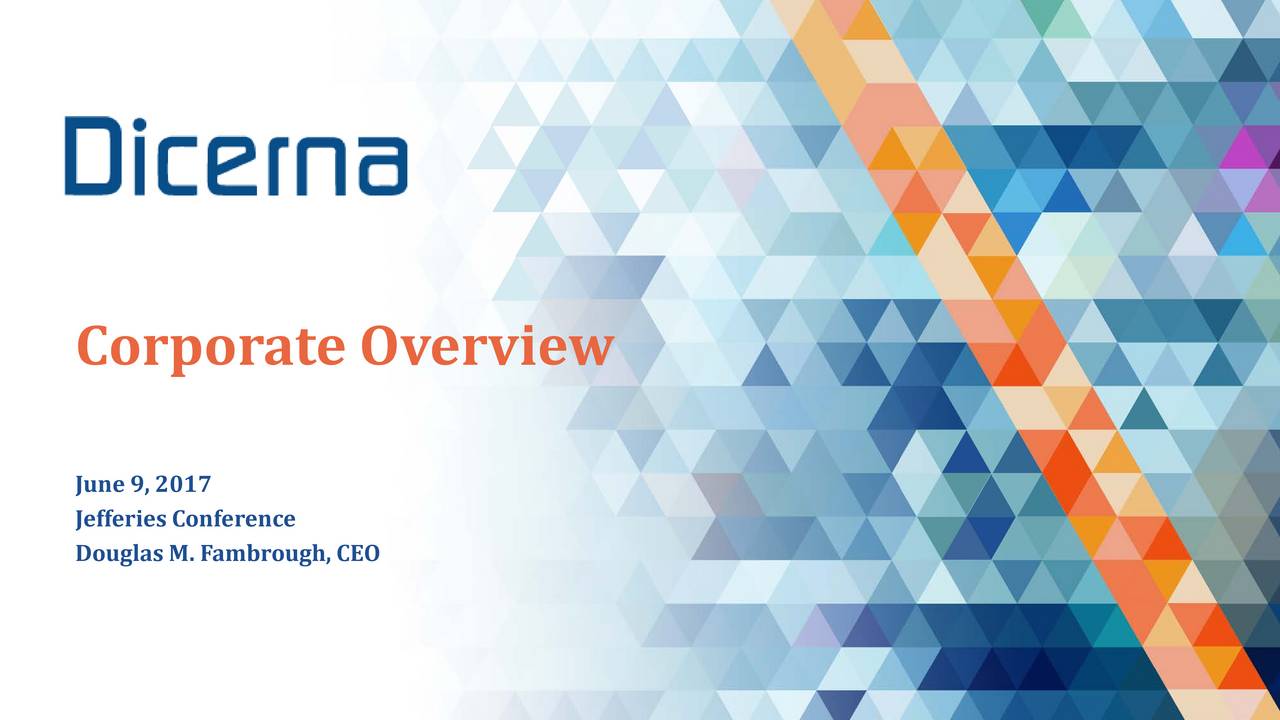 Dicerna Pharmaceuticals (DRNA) Presents At Jefferies 2017 Global ...