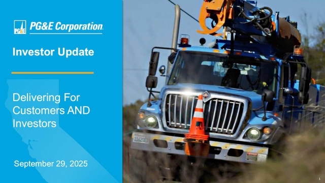 PG&E Corporation (PCG) Investor Update Conference Presentation ...