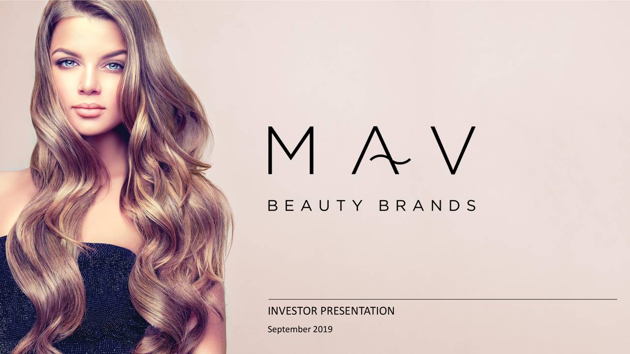 MAV Beauty Brands (MAVBF) Investor Presentation - Slideshow (OTCMKTS ...