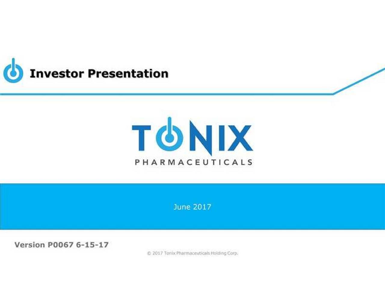 Tonix Pharmaceuticals Holding (TNXP) Presents At 2017 Marcum Microcap ...