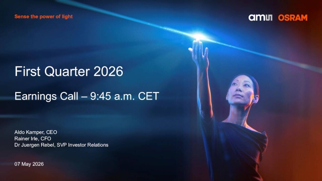 ams-OSRAM AG 2026 Q1 - Results - Earnings Call Presentation (OTCMKTS ...