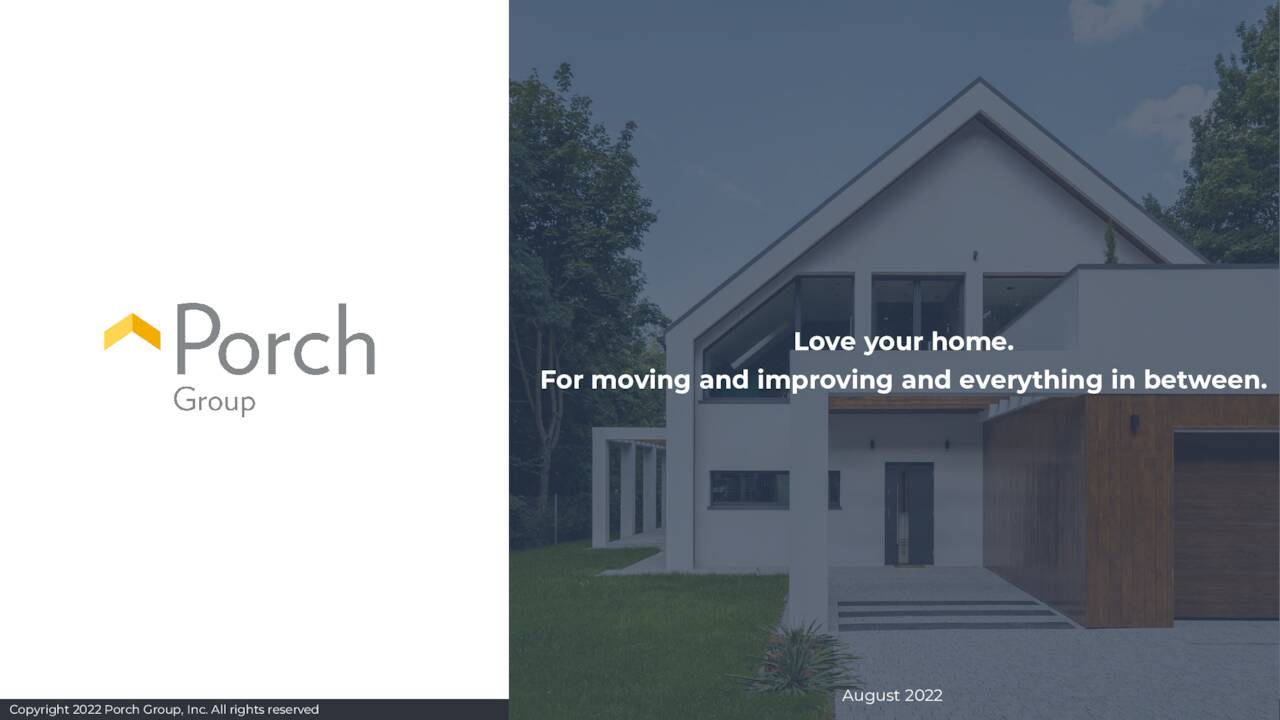 Porch Group (PRCH) Investor Presentation - Slideshow (NASDAQ:PRCH ...