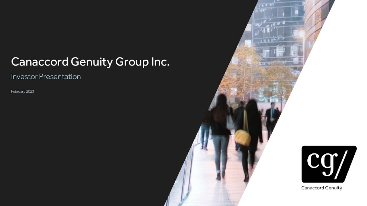 Canaccord Genuity Group Inc. 2023 Q3 - Results - Earnings Call ...