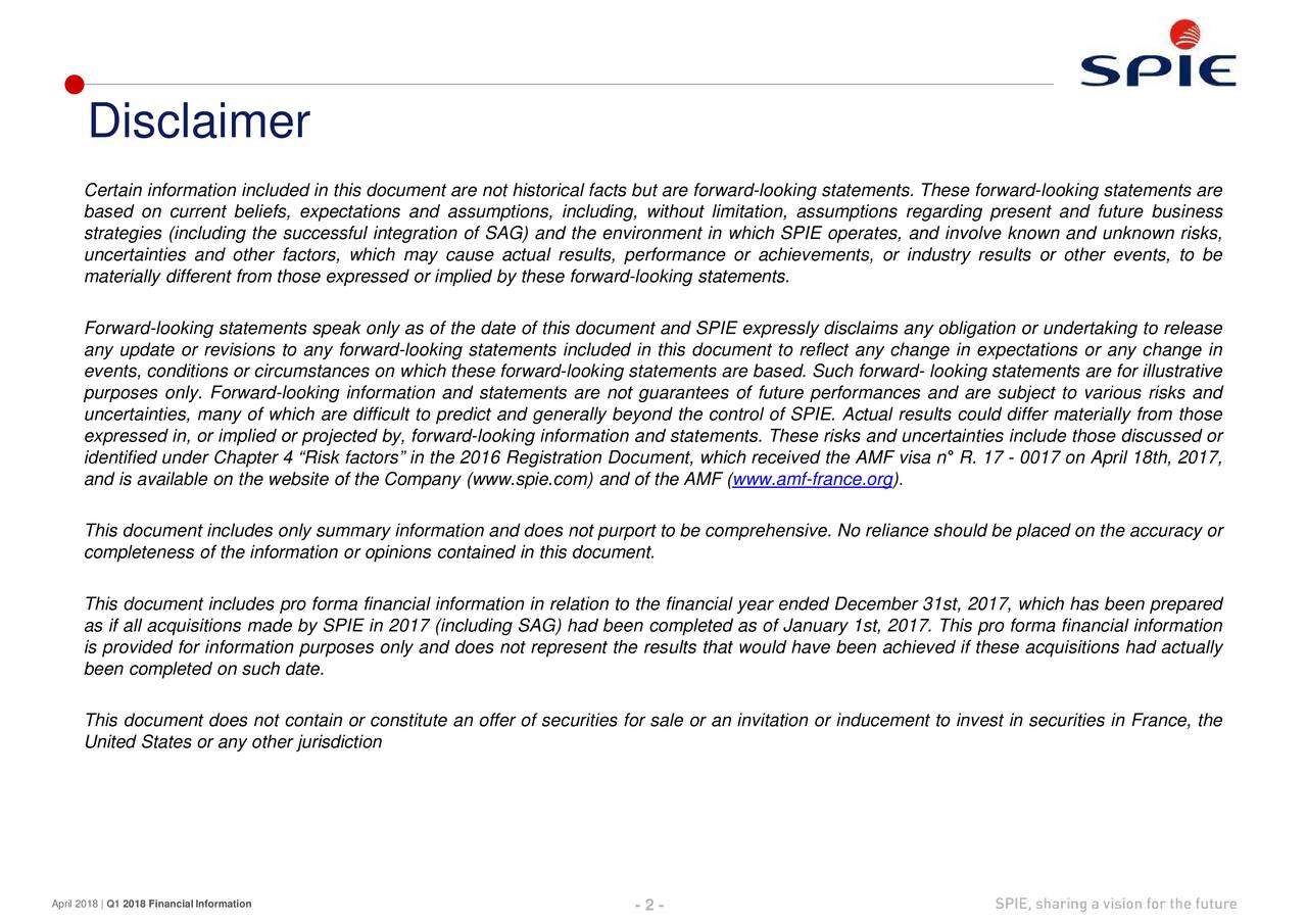 Spie SA 2018 Q1 - Results - Earnings Call Slides (OTCMKTS:SPIWF-DEFUNCT ...