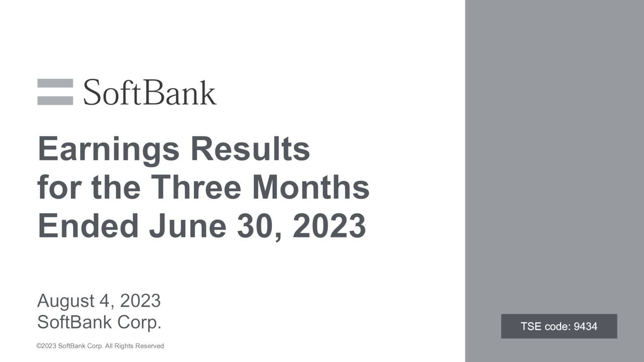 SoftBank Corp. 2024 Q1 - Results - Earnings Call Presentation (OTCMKTS ...