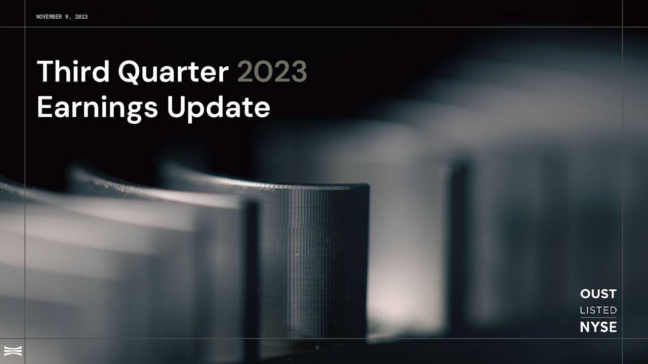 Ouster, Inc. 2023 Q3 - Results - Earnings Call Presentation (NASDAQ ...