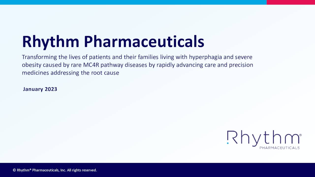 Rhythm Pharmaceuticals (RYTM) Investor Presentation - Slideshow (NASDAQ ...