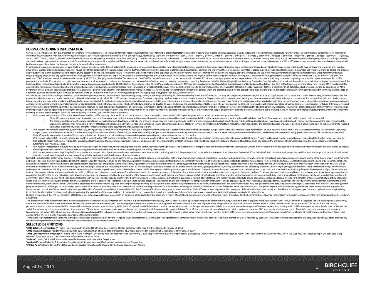 Birchcliff Energy (BIREF) Investor Presentation - Slideshow (OTCMKTS ...