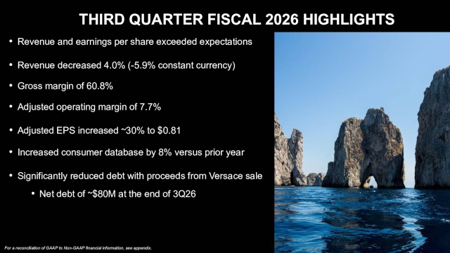 Capri Holdings Limited 2026 Q3 - Results - Earnings Call Presentation ...
