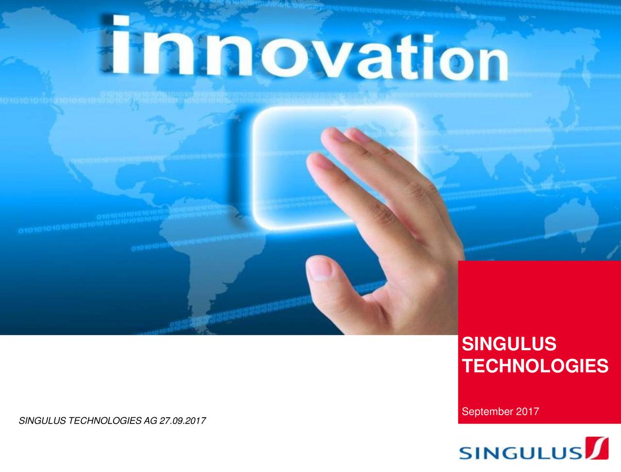 Singulus Technologies (SGTSY) Investor Presentation - Slideshow ...