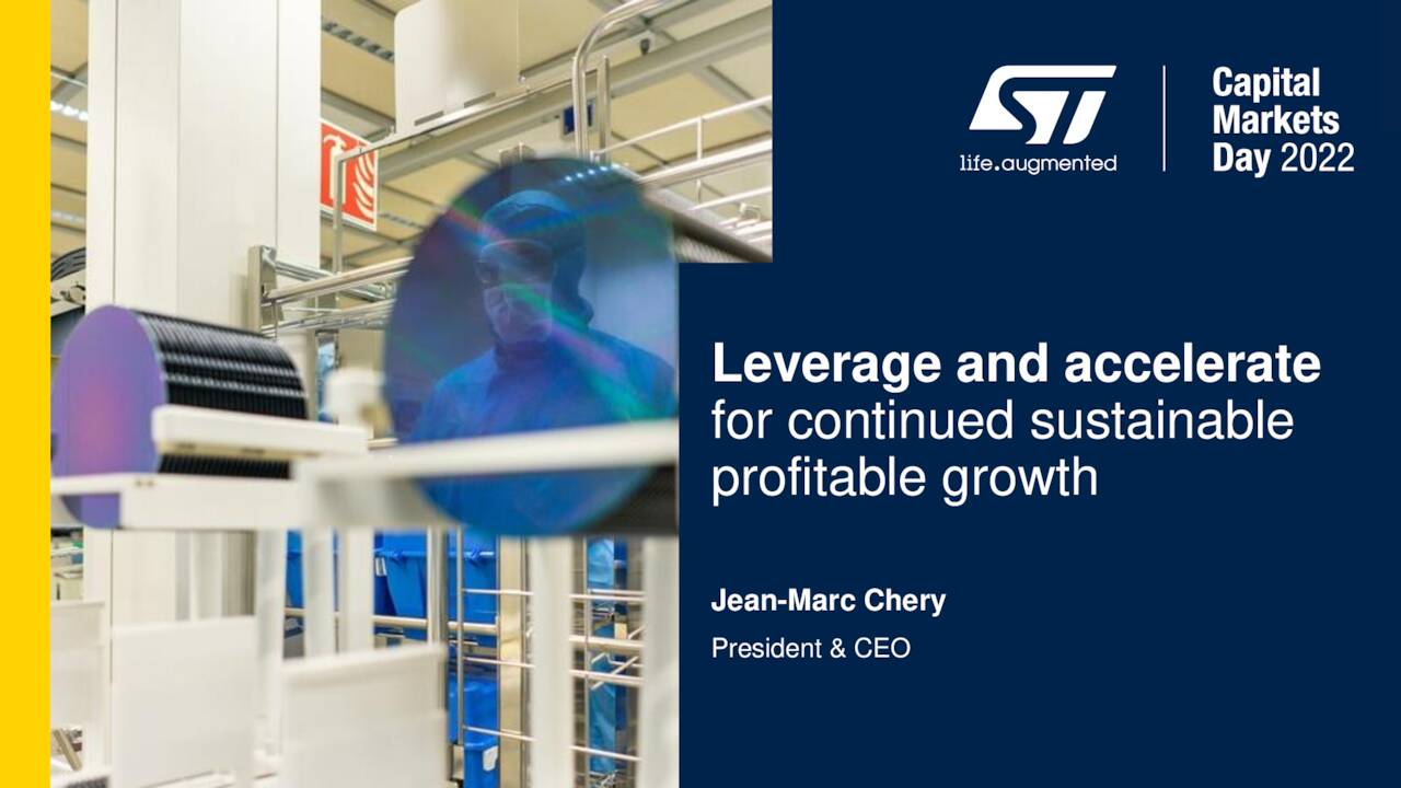 STMicroelectronics (STM) Investor Presentation - Slideshow (NYSE:STM ...