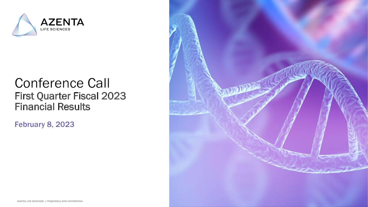 Azenta, Inc. 2023 Q1 - Results - Earnings Call Presentation (NASDAQ ...