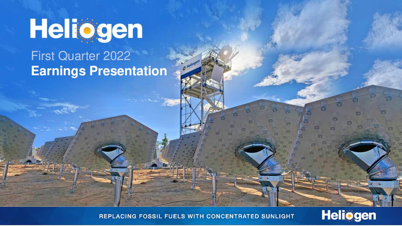 Heliogen, Inc. 2022 Q1 - Results - Earnings Call Presentation (OTCMKTS:HLGN) | Seeking Alpha