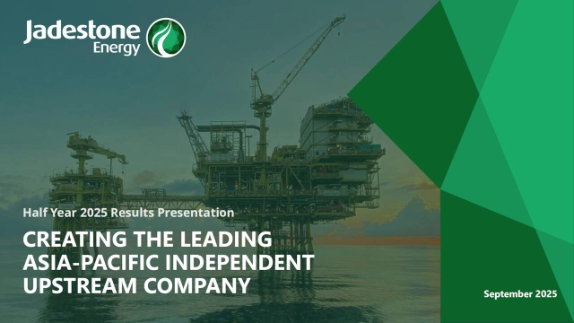 Jadestone Energy plc 2025 Q2 - Results - Earnings Call Presentation (OTCMKTS:JDSEF) 2025-10-02 ...