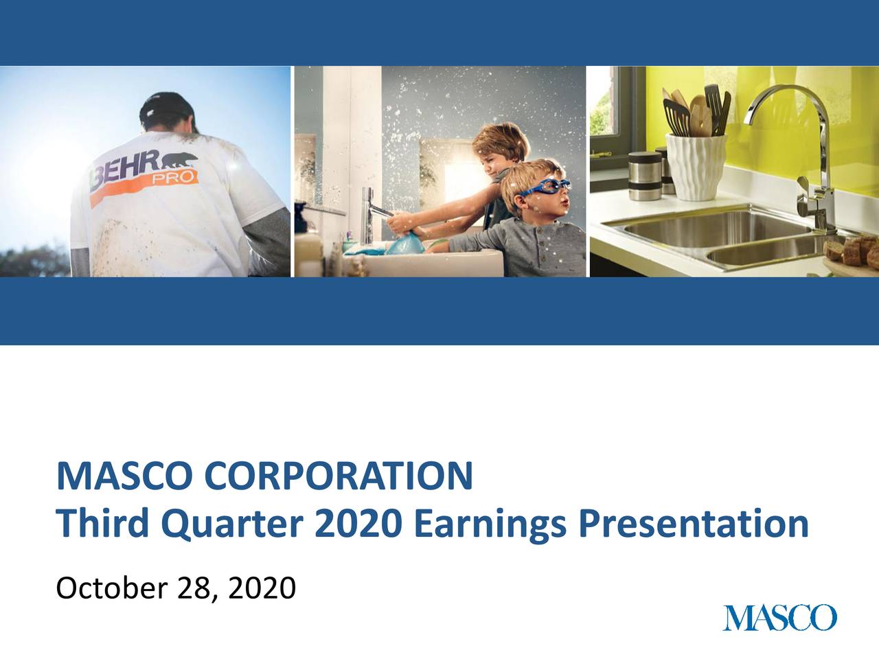 Masco Corporation 2020 Q3 - Results - Earnings Call Presentation (NYSE ...