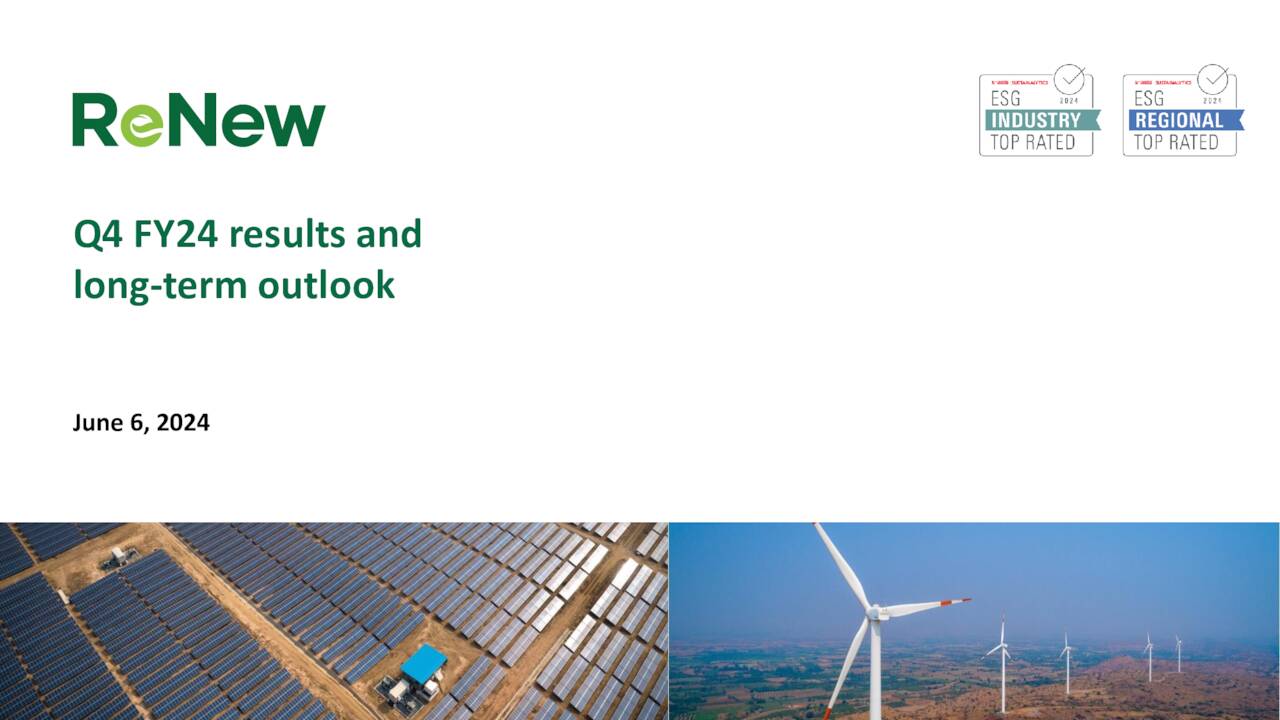 ReNew Energy Global Plc 2024 Q1 - Results - Earnings Call Presentation (NASDAQ:RNW) | Seeking Alpha