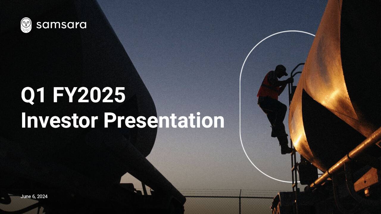 Samsara Inc. 2025 Q1 - Results - Earnings Call Presentation (NYSE:IOT) | Seeking Alpha