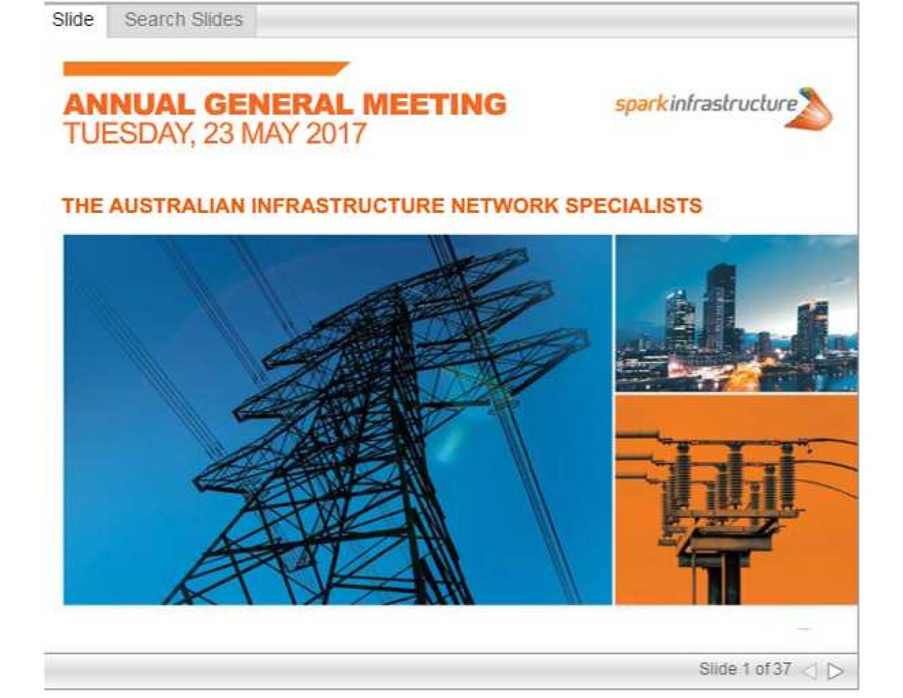 Spark Infrastructure Group (SFDPF) Investor Presentation - Slideshow ...