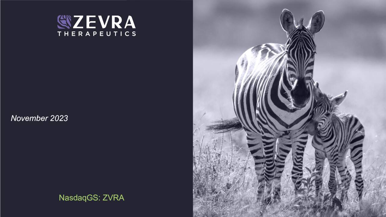 Zevra Therapeutics, Inc. 2023 Q3 - Results - Earnings Call Presentation ...