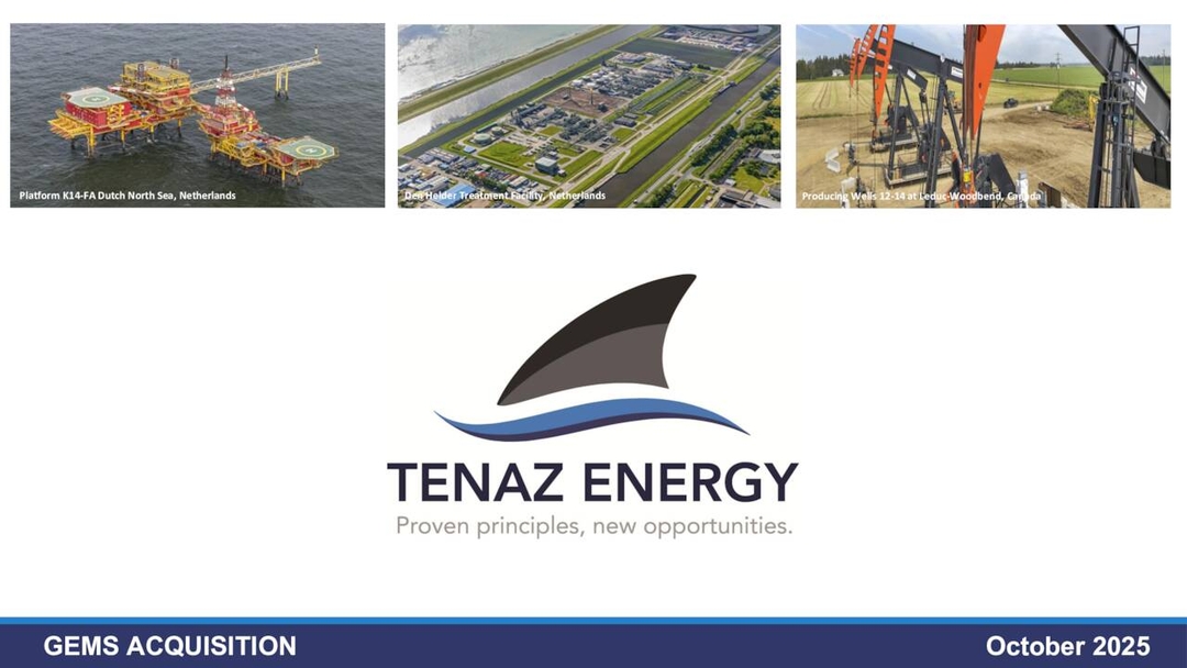 Tenaz Energy Corp. (TNZ:CA) M&A Call - Slideshow (TSX:TNZ:CA) 2025-10 ...
