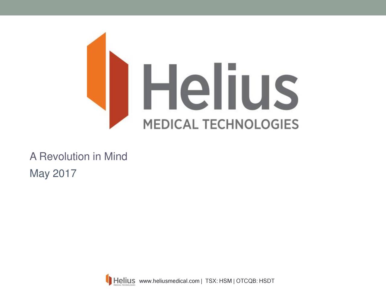 Helius Medical Technologies (HSDT) Investor Presentation - Slideshow ...