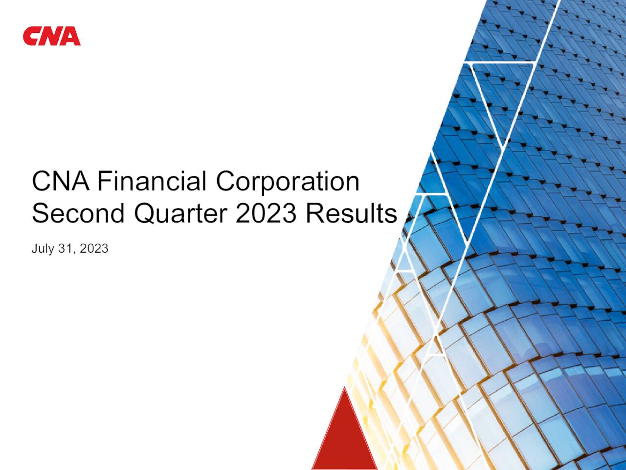 CNA Financial Corporation 2023 Q2 - Results - Earnings Call ...