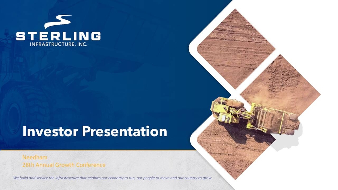 Sterling Infrastructure, Inc. (STRL) Presents at 28th Annual Needham ...