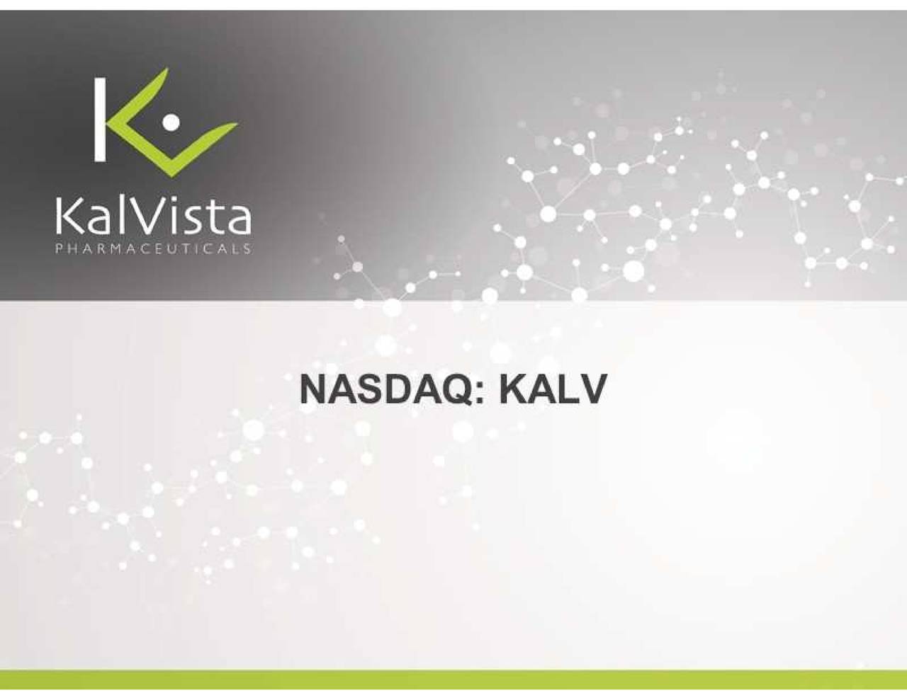 Kalvista Pharmaceuticals (KALV) Presents At Stifel 2017 Healthcare ...